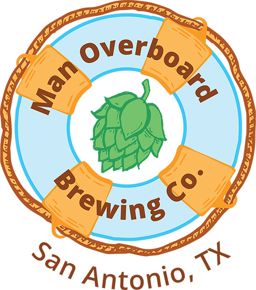 Man Overboard Brewing Logo, Color w TX, 500px – 2023 Corpus Christi ...